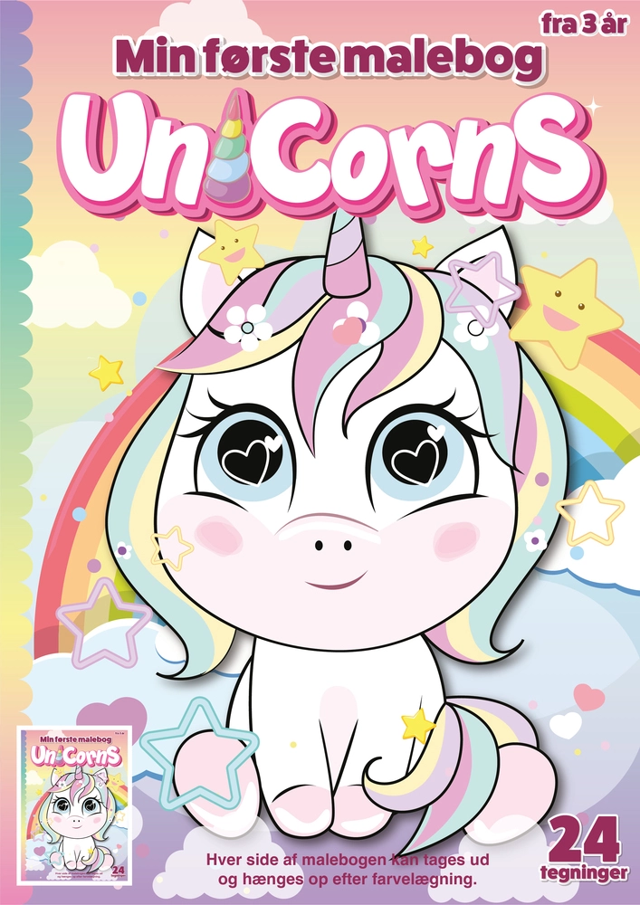 Min første malebog unicorns A4 | | Bog & idé