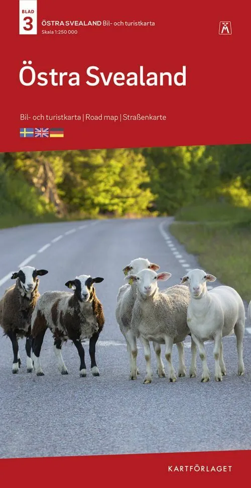 Östra Svealand bil- och turistkarta - road map - Straßenkarte af ...