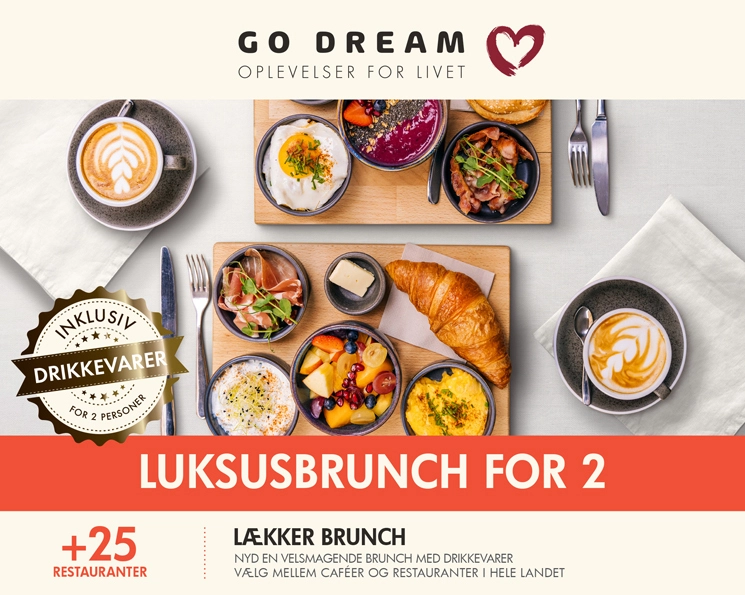 Go Dream Luksusbrunch for 2 | GO DREAM | Bog & idé