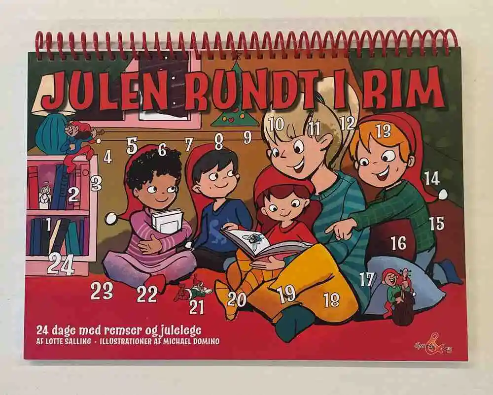 Julen rundt i rim af Lotte Salling og Sprog & Leg | Bog & idé