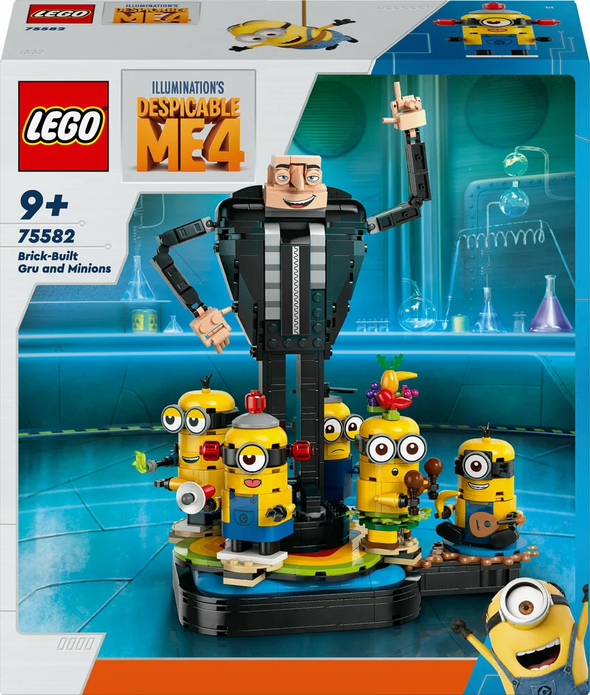 75582 LEGO Despicable Me Klodsbygget Gru og Minions | LEGO | Bog & idé