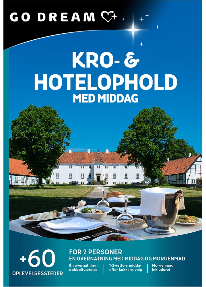 GO DREAM Kro- og hotelophold med middag | GO DREAM | Bog & idé