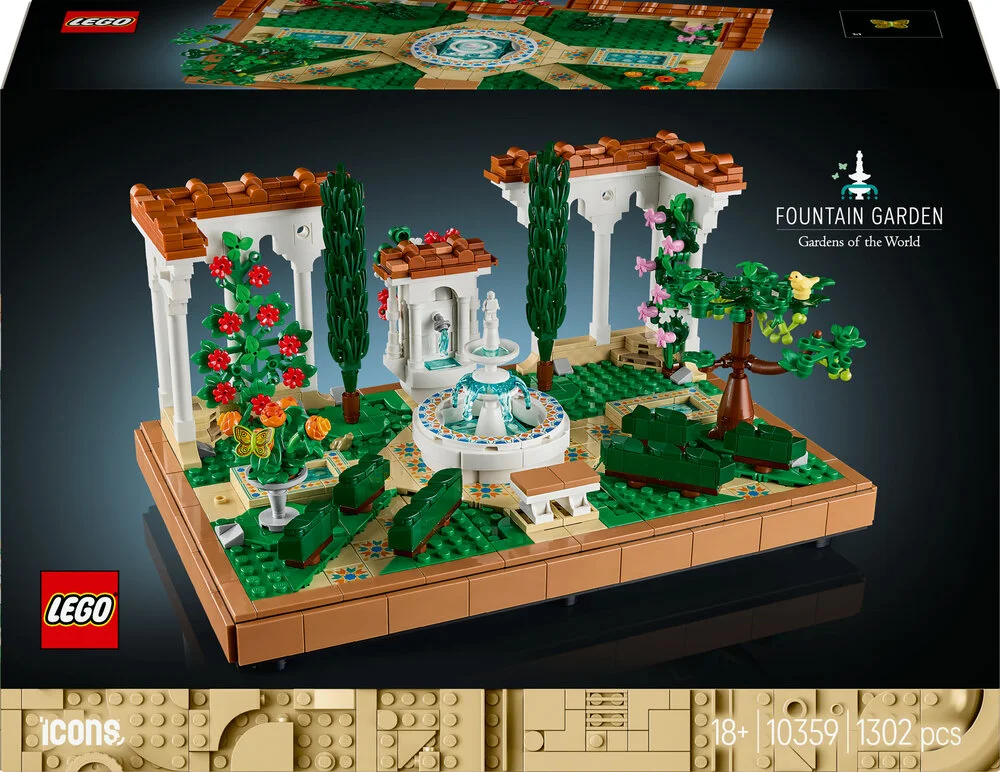 10359 LEGO Icons Have med springvand | LEGO | Bog & idé