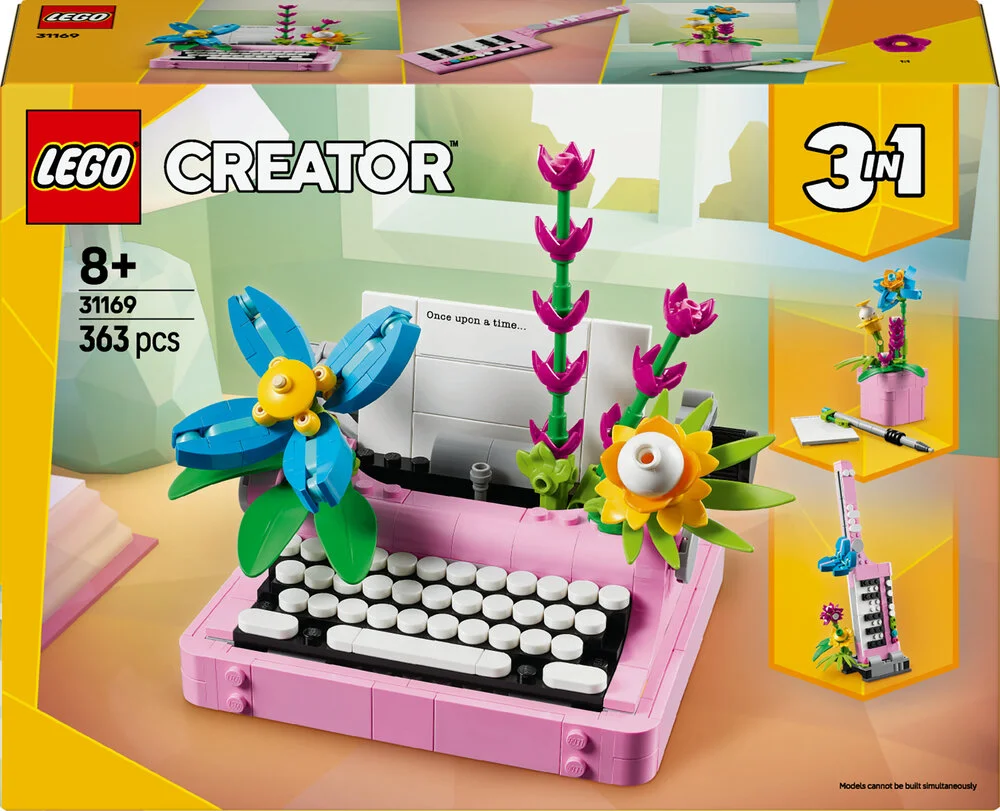 31169 LEGO Creator Skrivemaskine med blomster | LEGO | Bog & idé