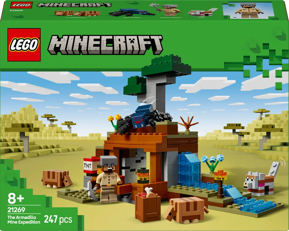 21269 LEGO Minecraft Bæltedyrs-mineekspeditionen | LEGO | Bog & idé