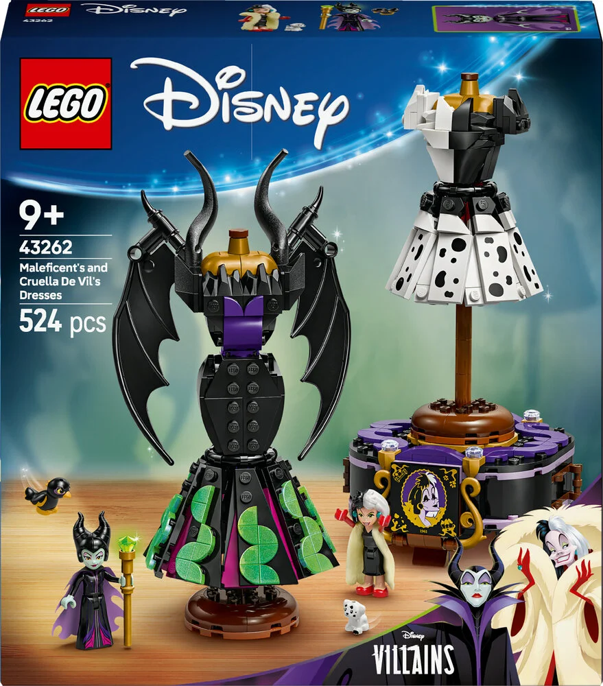43262 LEGO Disney Classic Maleficents og Cruella de Vils kjoler | LEGO ...