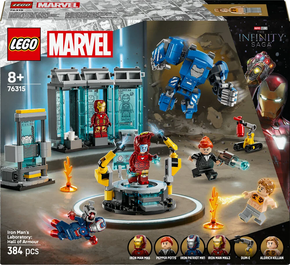 76315 LEGO Super Heroes Marvel Iron Mans laboratorium Dragtgalleriet ...