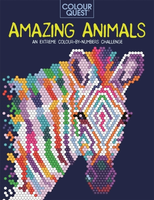 COLOUR QUEST AMAZING ANIMALSAN EXTREME COLOUR BY NUMBERS C af Lauren ...