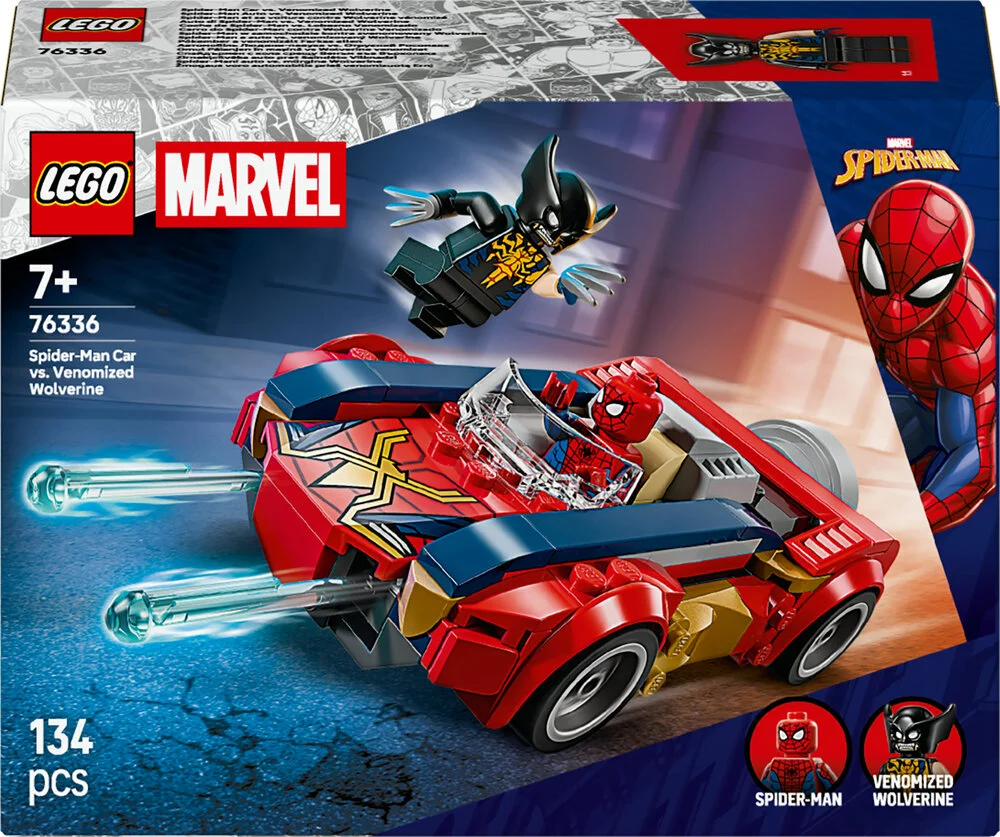 76336 LEGO Super Heroes Marvel Spider-Man-bil mod venomiseret Wolverine ...