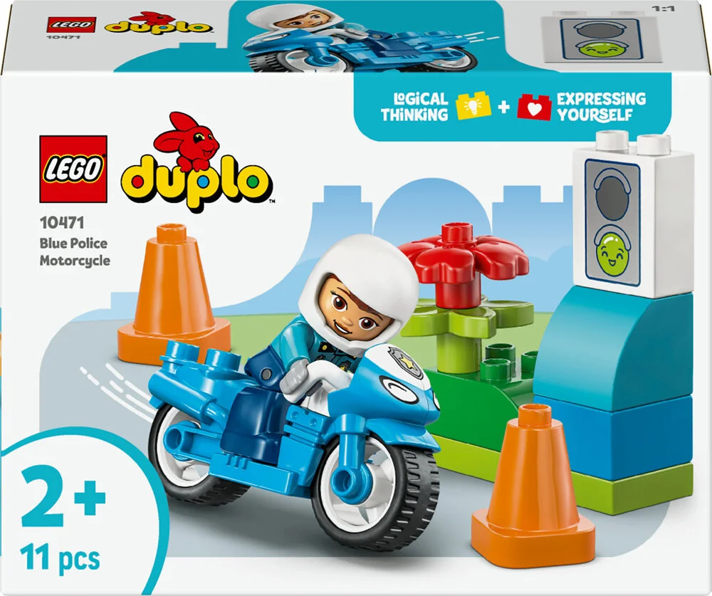 10471 LEGO DUPLO Town Blå politimotorcykel | LEGO | Bog & idé