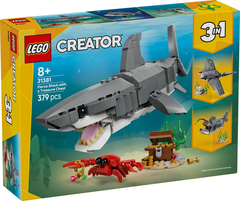 31381 LEGO Creator Farlig haj med skattekiste | LEGO | Bog & idé