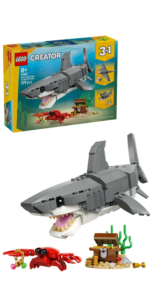 31381 LEGO Creator Farlig haj med skattekiste | LEGO | Bog & idé