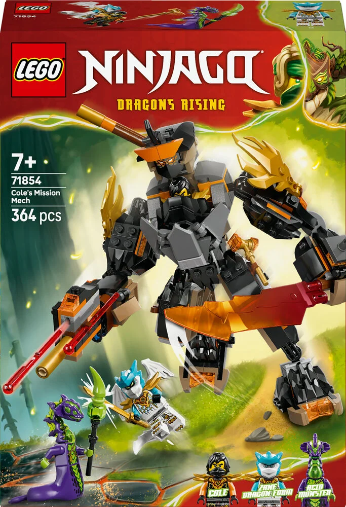 71854 LEGO Ninjago Coles missions-mech og drage-Zane | LEGO | Bog & idé
