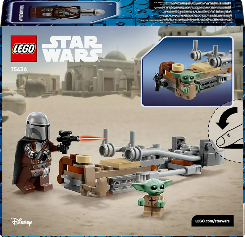 75436 LEGO Star Wars Mandalorianeren og Grogus speederbike | LEGO | Bog ...