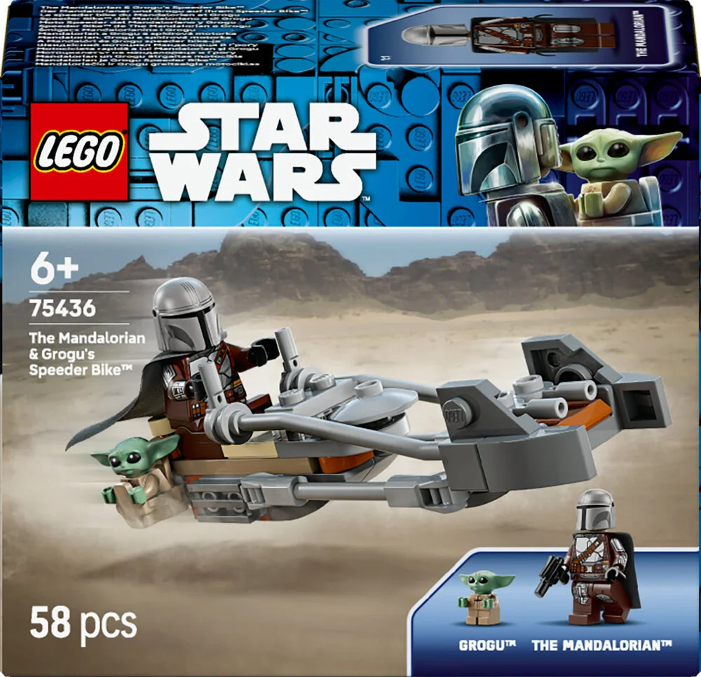 75436 LEGO Star Wars Mandalorianeren og Grogus speederbike | LEGO | Bog ...