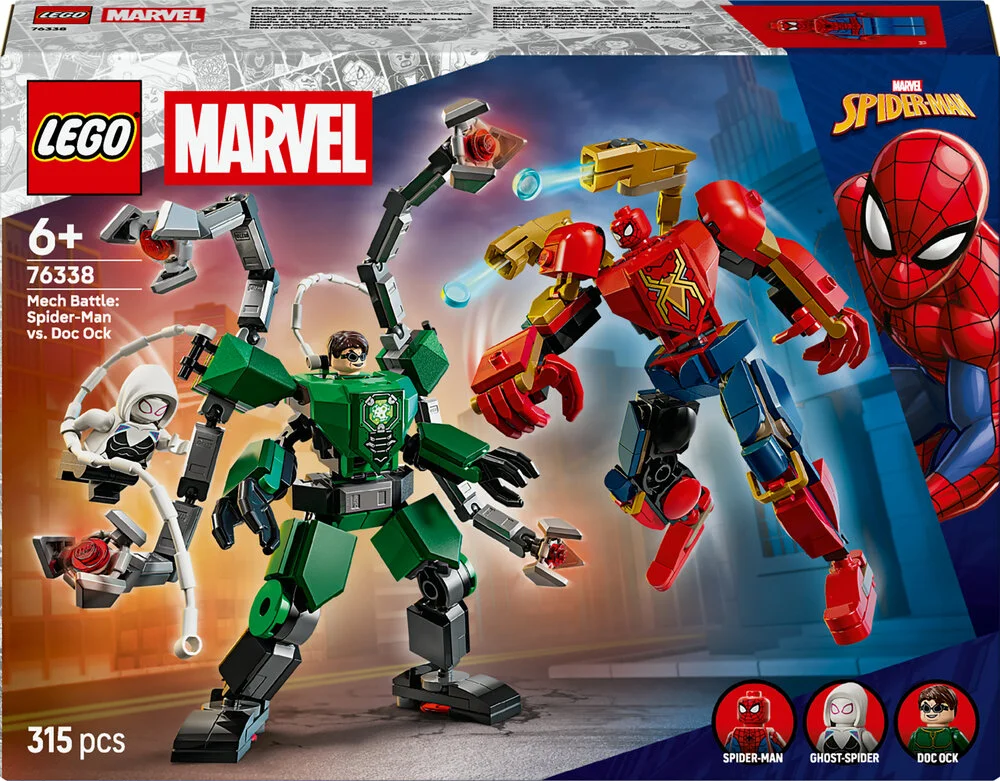 76338 LEGO Super Heroes Mech-kamp Spider-Man mod Doc Ock | LEGO | Bog & idé