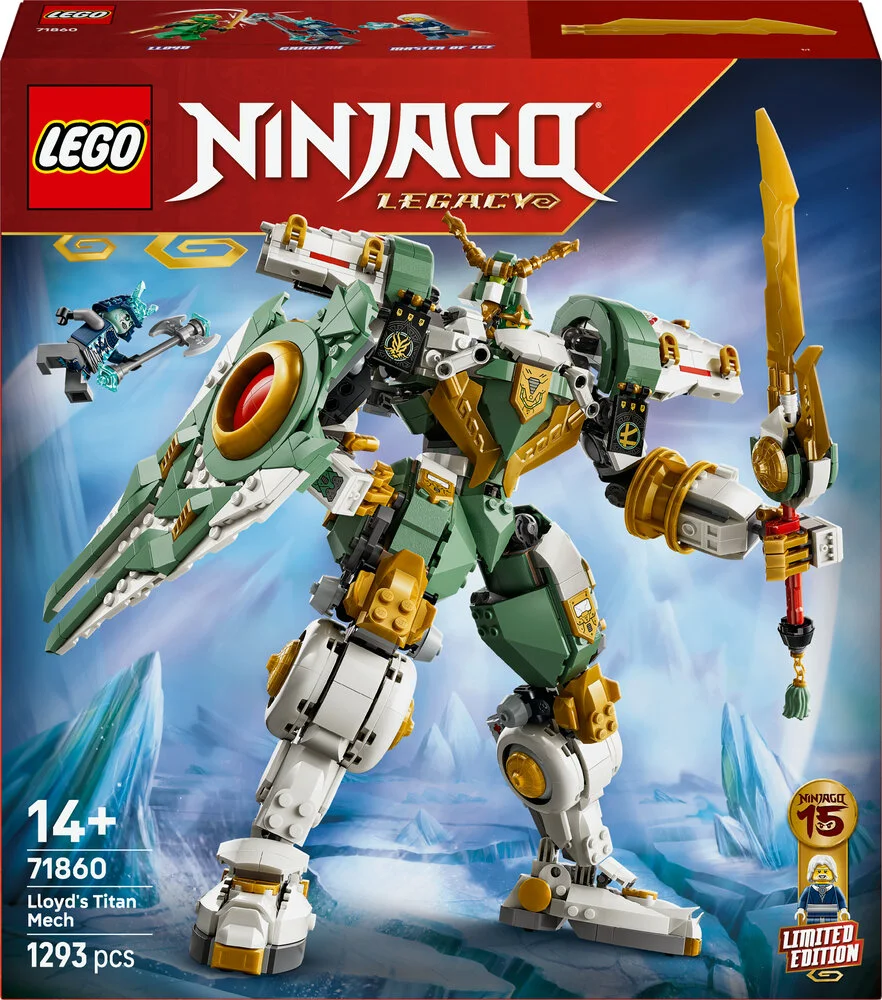 71860 LEGO Ninjago Lloyds kæmperobot 15-års jubilæum | LEGO | Bog & idé