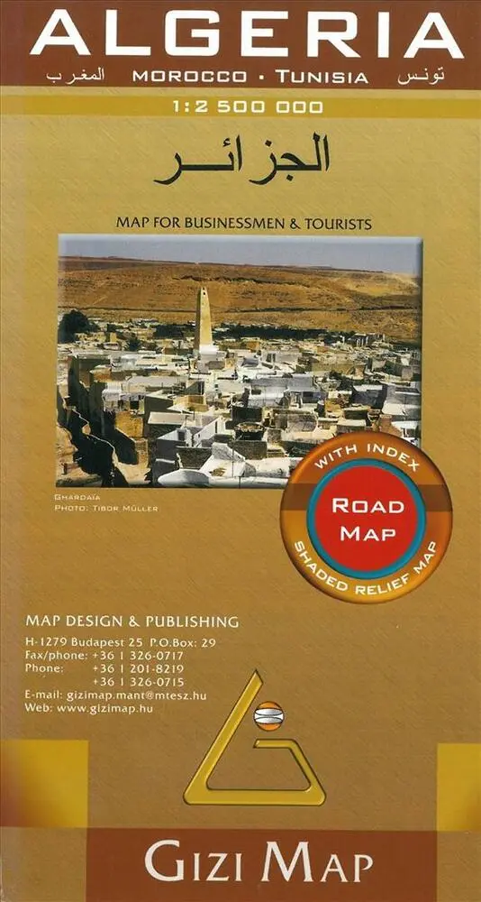 Algeria Road Map Gizi Map af Gizi map | Bog & idé