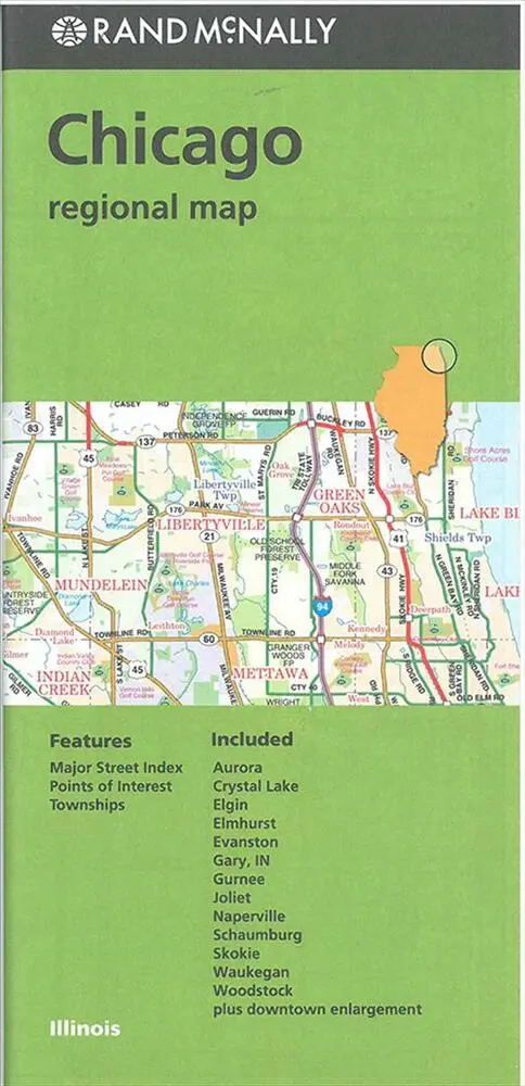 Chicago & Vicinity Rand McNally Regional Map af Rand McNally | Bog & idé